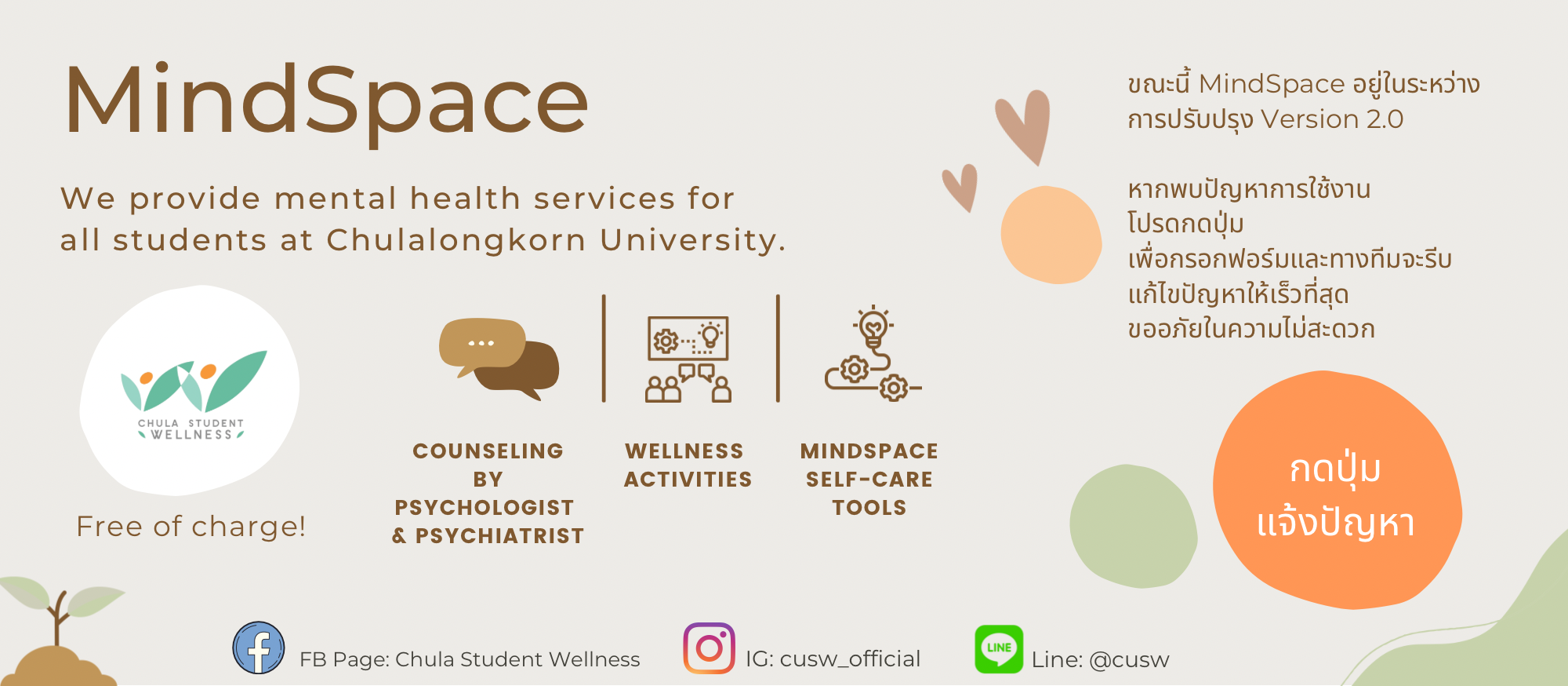 Mind Space พื้นที่ของการดูแลจิตใจ - งานกิจการนิสิต คณะอักษรศาสตร์ ...