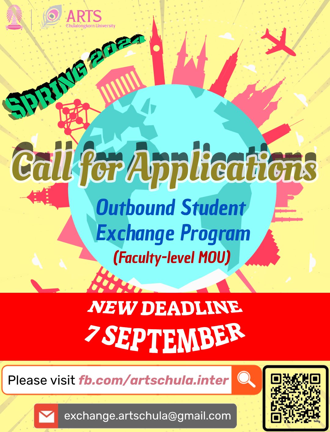 Outbound Student Exchange Program Spring 2024 (Faculty-Level MOU) - งาน ...
